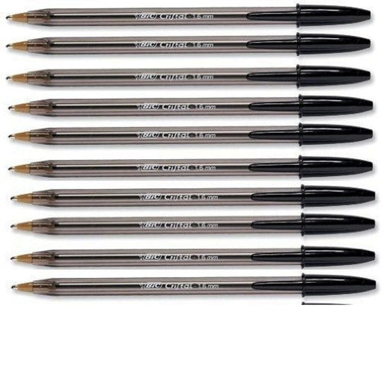 BIC CRISTAL Medium Ball Pens BIC Crystal Black / Blue – CK Collection Ltd